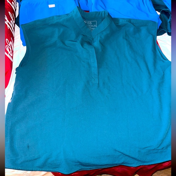 Figs | Tops | Caribbean Blue Figs Rafaela Tops | Poshmark